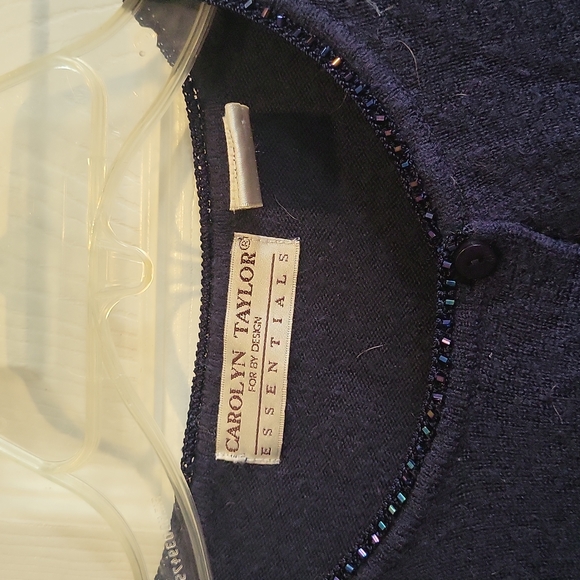 Carolyn Taylor | Sweaters | Carolyn Taylor Charcoal Navy Blue Women ...